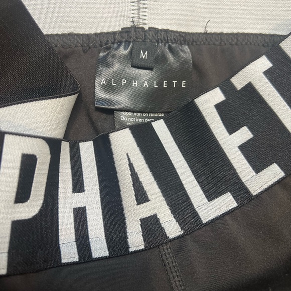 Alphalete | Pants | Alphalete Mens Training Tight Leggings Logo Waist ...